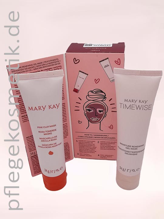 Mary Kay Masking Minis Set TimeWise Renewing Gel Maske + Pink Clay Rosa ...